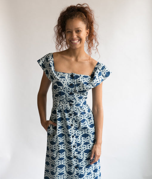 Annabelle in Ginko Blue Indigo – Royal Jelly Harlem
